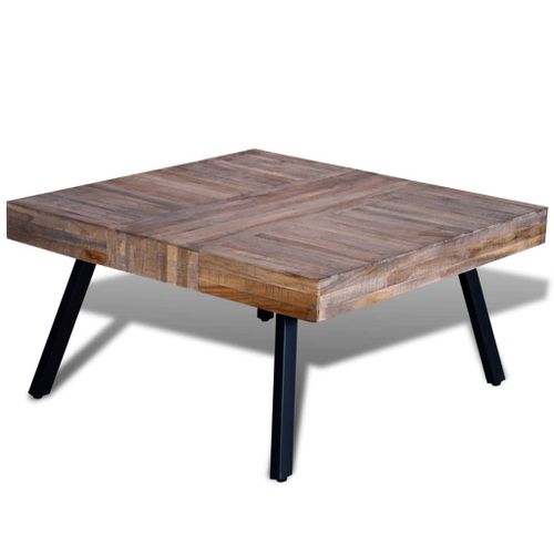 Reclaimed Wood Coffee Tables - 10 - Coffee Table Square Reclaimed Teak Wood